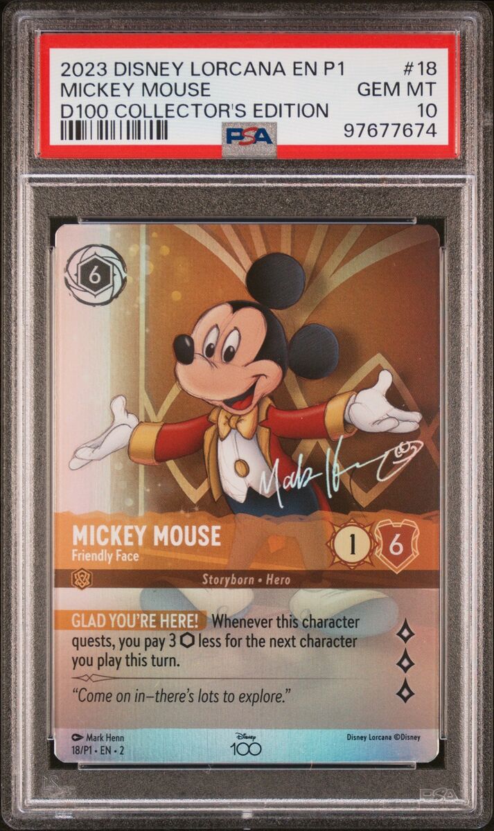 2023 DISNEY LORCANA EN P1-PROMO #18 MICKEY MOUSE - FRIENDLY 2023 DISNEY LORCANA EN P1-PROMO #18 MICKEY MOUSE - FRIENDLY