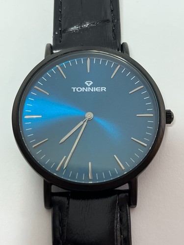 Working Men's Black Tonnier Quartz Watch FU | eBay Australia