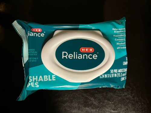 HEB Reliance Flushable Wipes 150 Pck(pack of 300 Total ) | eBay