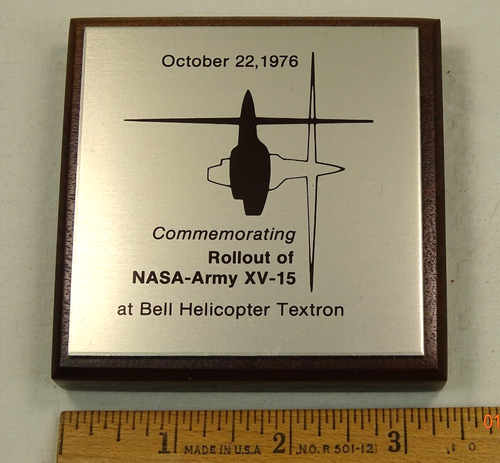 Vtg. Original 1976 ROLLOUT OF NASA ARMY XV-15 TILT ROTOR BELL ...