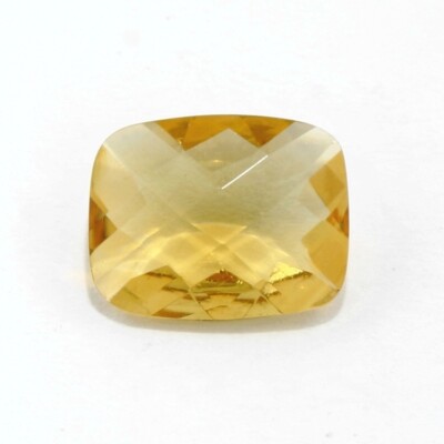 GOLDEN CITRINE 8 x 6 MM CUSHION CUT CHECKERBOARD TOP ALL NATURAL F-4945 ...