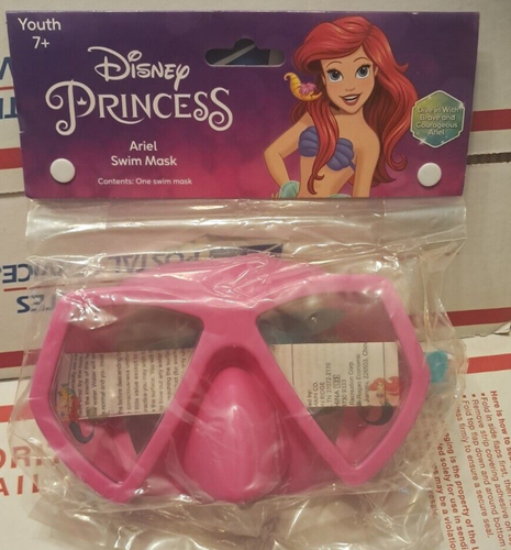 Disney Princess Ariel The Little Mermaid Swim Mask Goggles Pink/Aqua ...