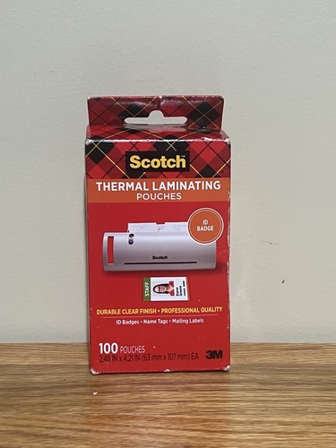 Scotch Thermal Laminating Pouches, 100 Laminating Sheets, 5 mil. | eBay