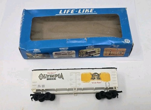 Vintage Life-Like HO Scale White Olympia Beer Reefer Car, #08524 New In ...
