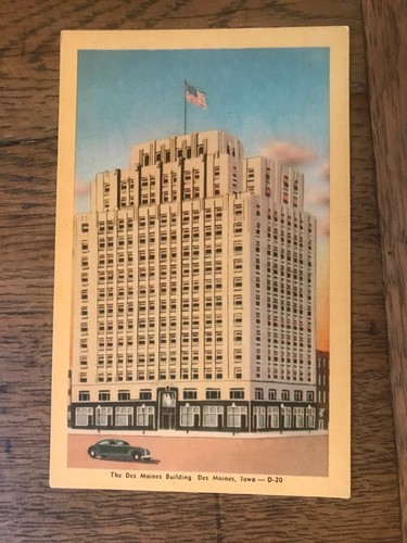 The Des Moines Building Des Moines Iowa Postcard | eBay