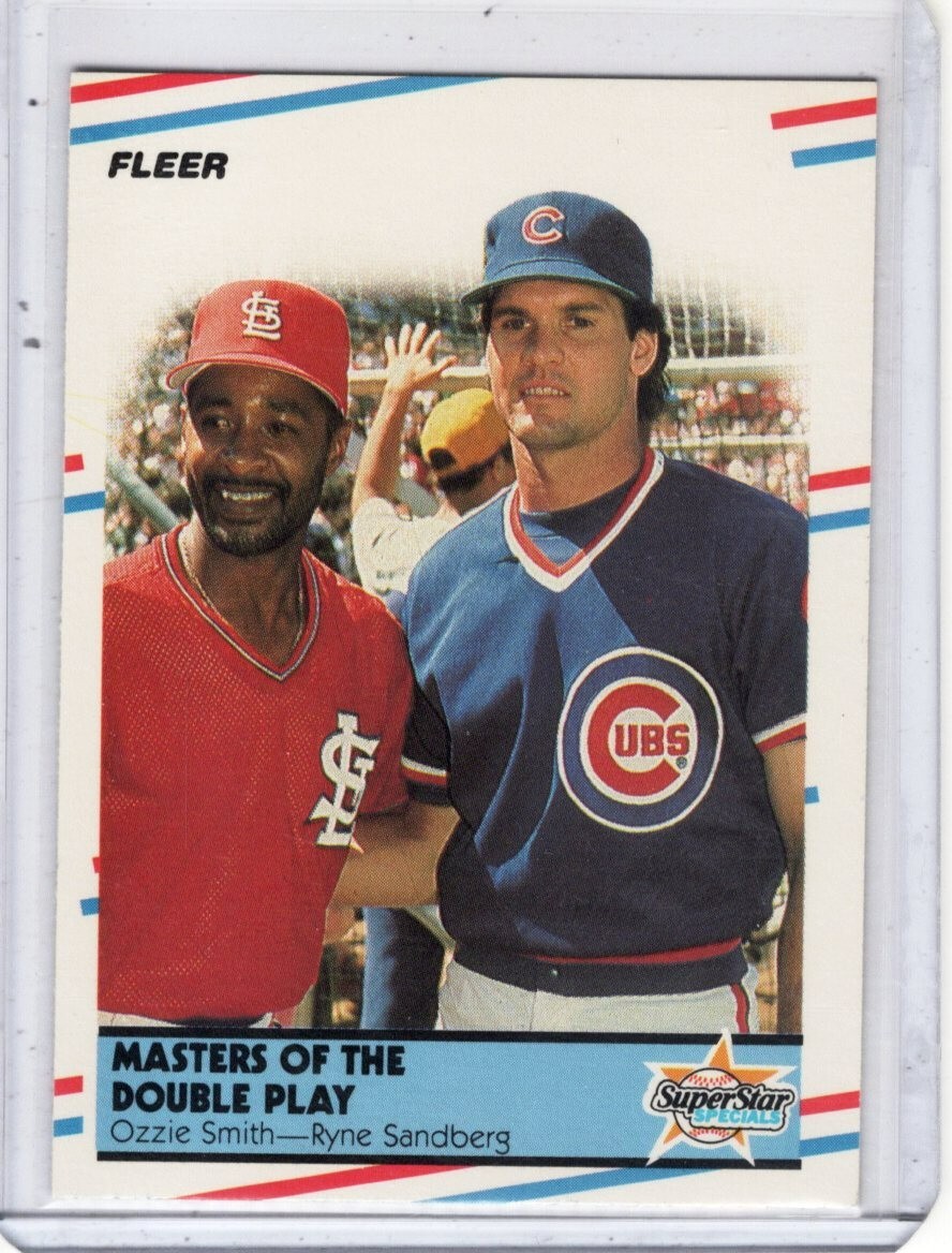 1988 Fleer Masters of the Double Play Ozzie Smith/Ryne Sandberg #628 ...