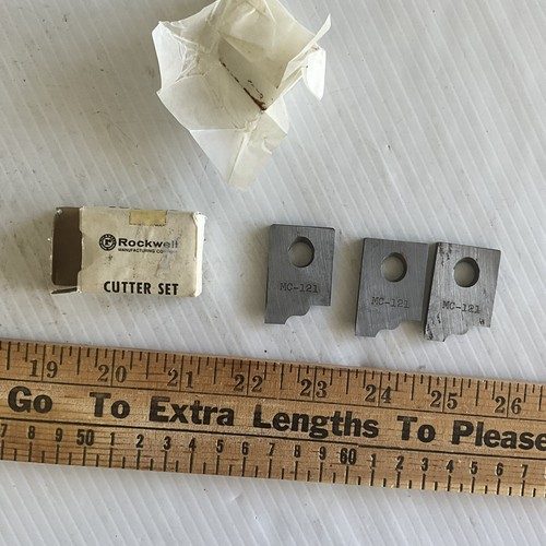 NOS Rockwell Woodworking Cutter Head Set of 3 Model 35-121 Made in USA ...