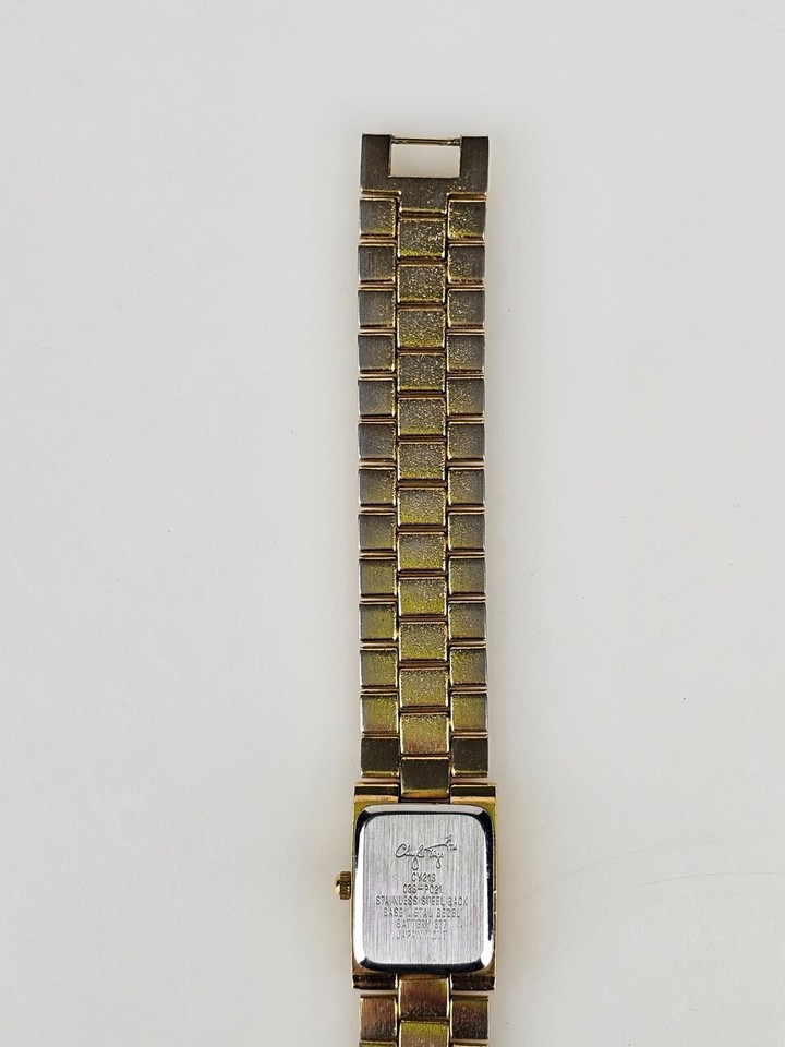 Cheryl Tiegs CY218 038-PC21 Gold Tones Metal Wrist Watch Tested Working ...