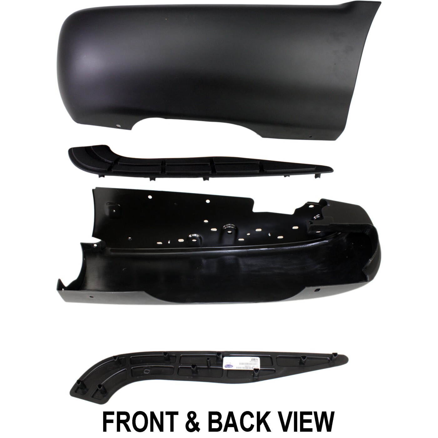 New Quarter Panel Extensions Rear Fender Set of 2 Driver & Passenger ...