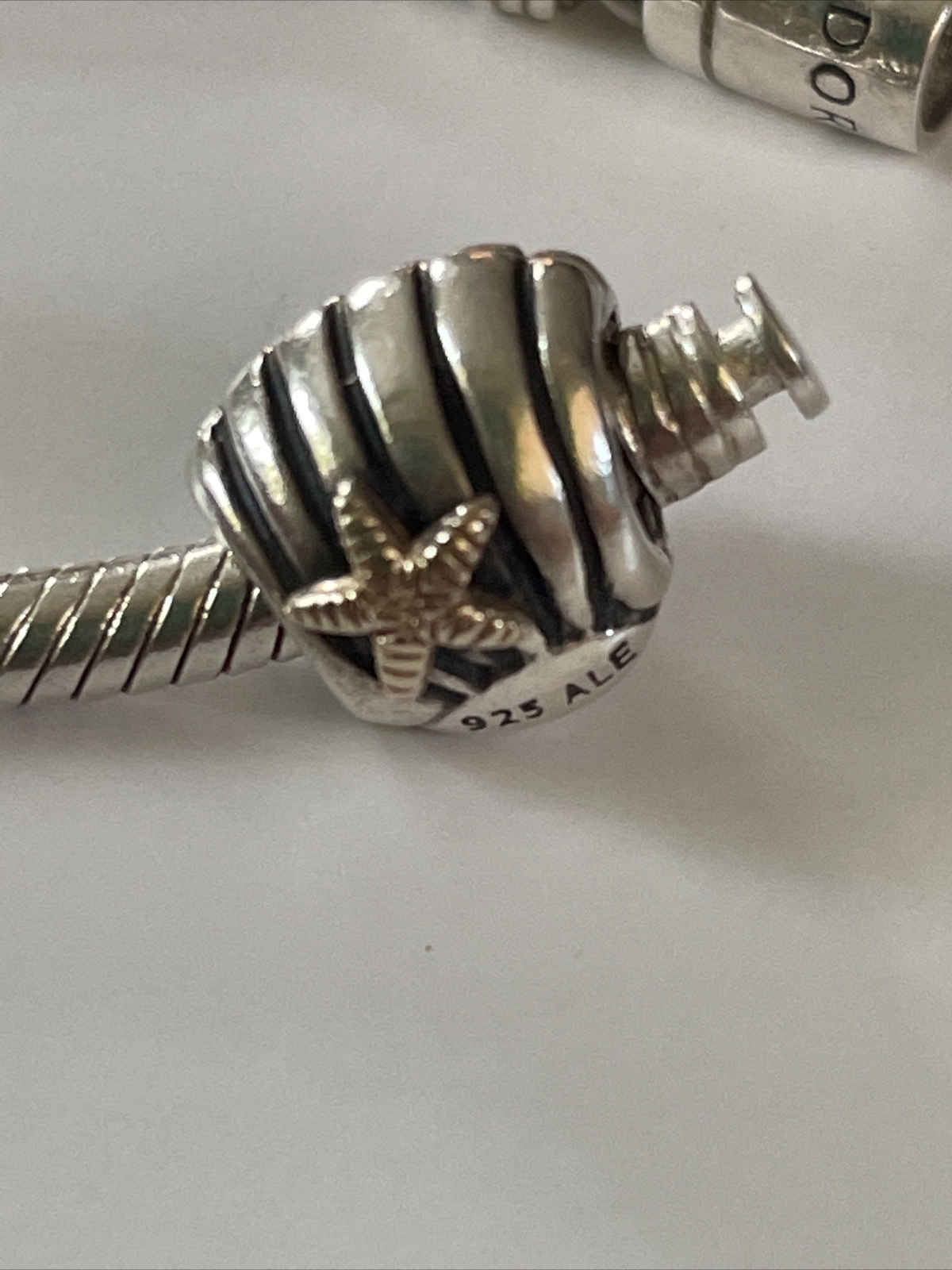 Genuine Pandora Starfish Sea Shell Two Tone 14ct Gold… - Gem