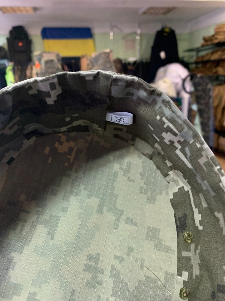 Ukrainian Army Cap Pixel MM-14 Mazepinka with Badge Trident of Ukraine ...