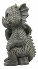 The Thinker Whimsical Garden Dragon Statue 10"H Cute Baby Dragon ...