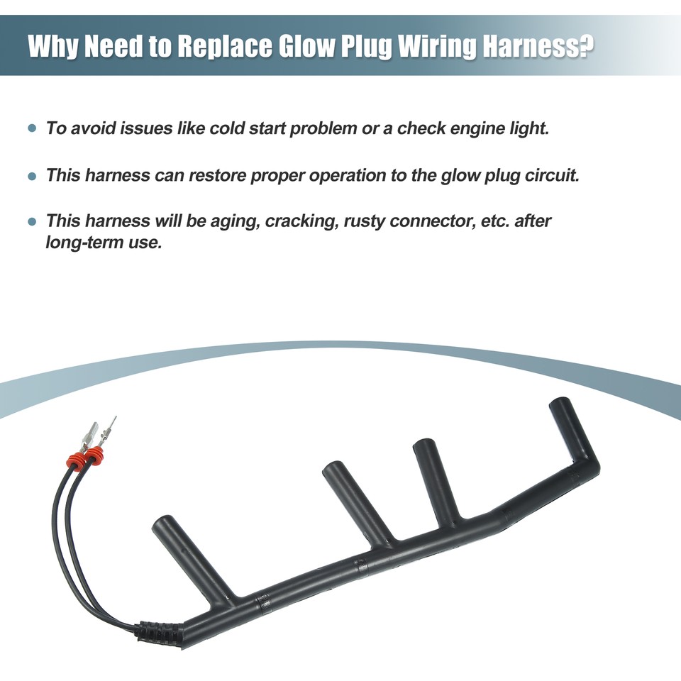 Glow Plug Wiring Harness Plug 028971766 Custom for Volkswagen Beetle ...