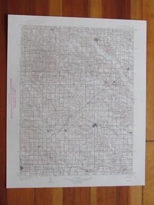 Edina Missouri 1938 Original Vintage USGS Topo Map | eBay