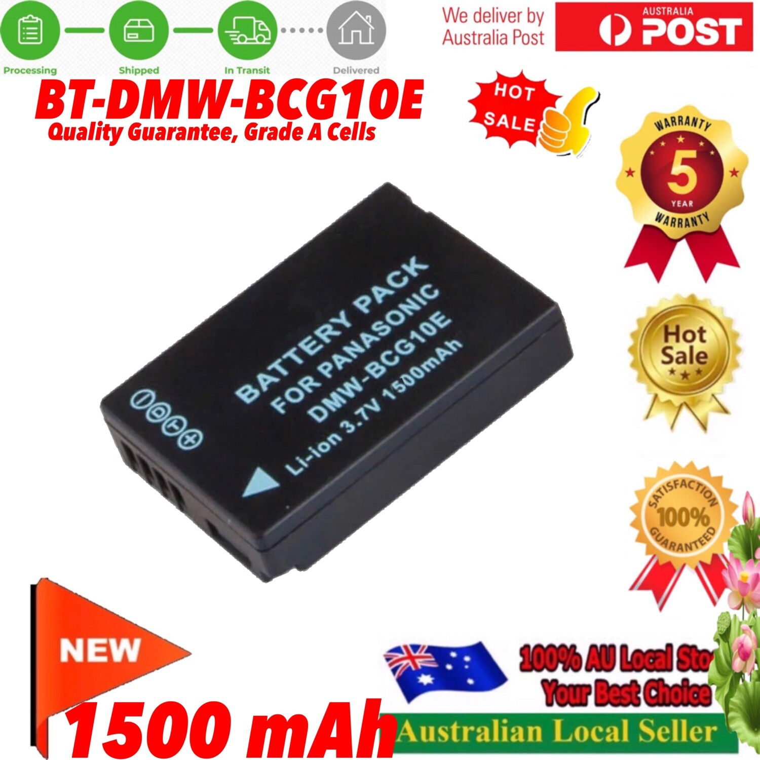 For PANASONIC DCB-DMW-BCG10 DIGITAL CAMERA BATTERY BP-DC7 DC7E BP-DCU ...