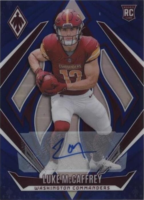 2024 Panini Phoenix - Rookies Luke McCaffrey #218 Blue Autograph /49 ...