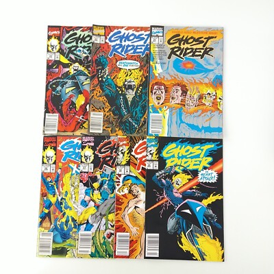 Ghost Rider #22 23 25 26 27 32 35 All Newsstand Lot (1991 Marvel Comics ...