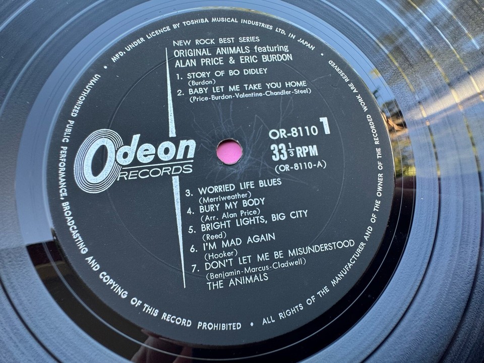 The Animals Featuring Alan Price & Eric Burdon LP 1966 Vinyl, Japan ...