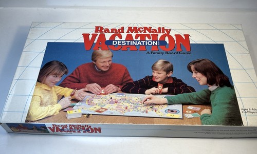 VTG Game Rand McNally DESTINATION VACATION Family Board Game 1986 ...