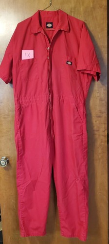 Dickies Coveralls - mens - Short Sleeve - Size 1X - Red - Pre-owned | eBay