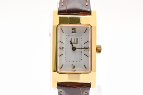 *Near MINT* DUNHILL 131 Dunhillion Gold Ladies Quartz Watch From JAPAN ...