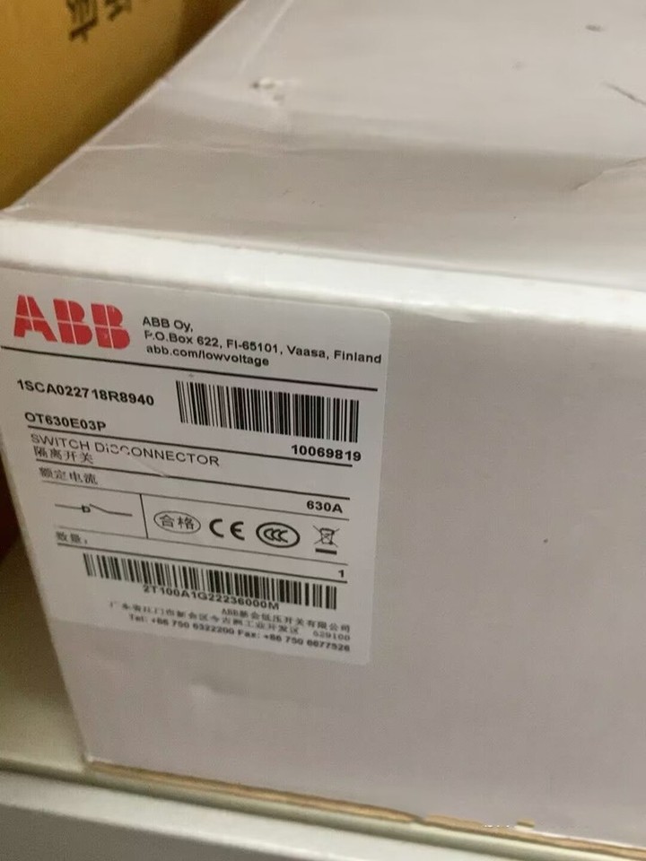 ABB OT800E03P Switch disconnector Fast shipping(DHL or Fedex) | eBay