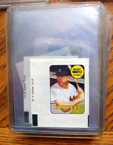 1969 TOPPS BASEBALL DECALS COMPLETE SET 48/48 MANTLE, JACKSON,CLEMENTE ...