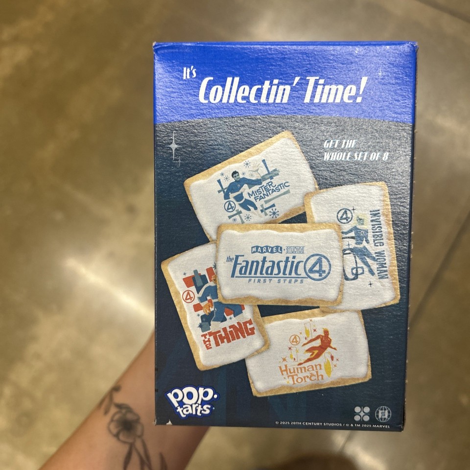 Fantastic Four Pop Tarts Frosted Blue Raspberry Limited Edition Marvel ...
