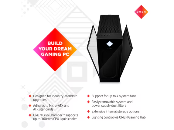 OMEN by HP 45L ATX Case GT20-0230t | eBay