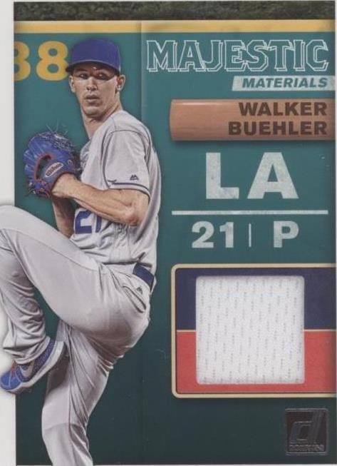 2019 Panini Donruss - Majestic Materials Walker Buehler #MM-WB (MEM ...