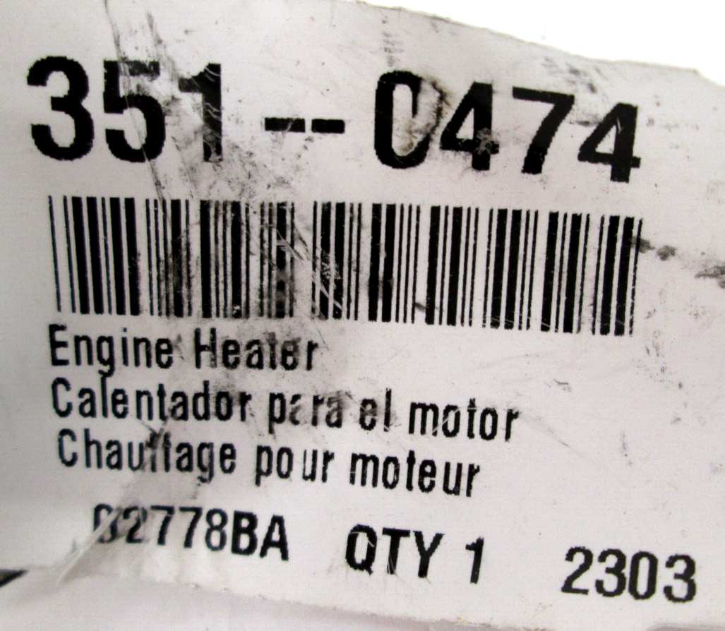 Paccar 351-0474 Heater Block No Cord for sale online | eBay