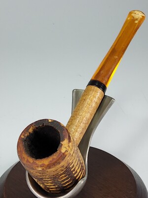 Vintage Missouri Meerschaum Corn Cob Tobacco Pipe Orange Stem Poker ...