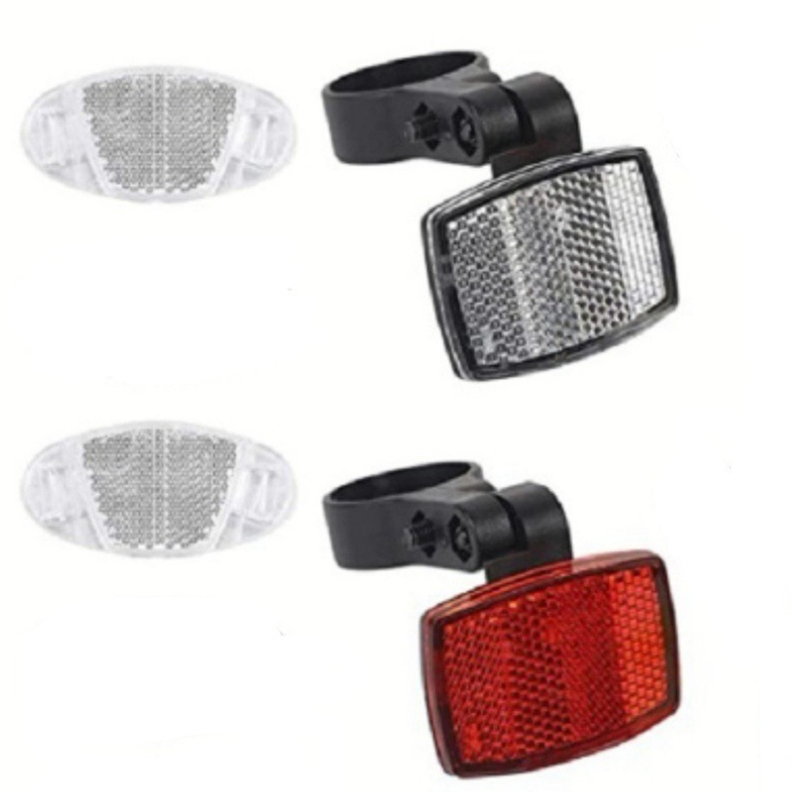 High-quality Plastic Bicycle Reflectors Cycling Safety Warning Front ...