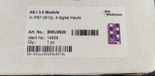 NEW BIHL+WIEDEMANN AS-i 3.0 BWU2620 Input Module | eBay
