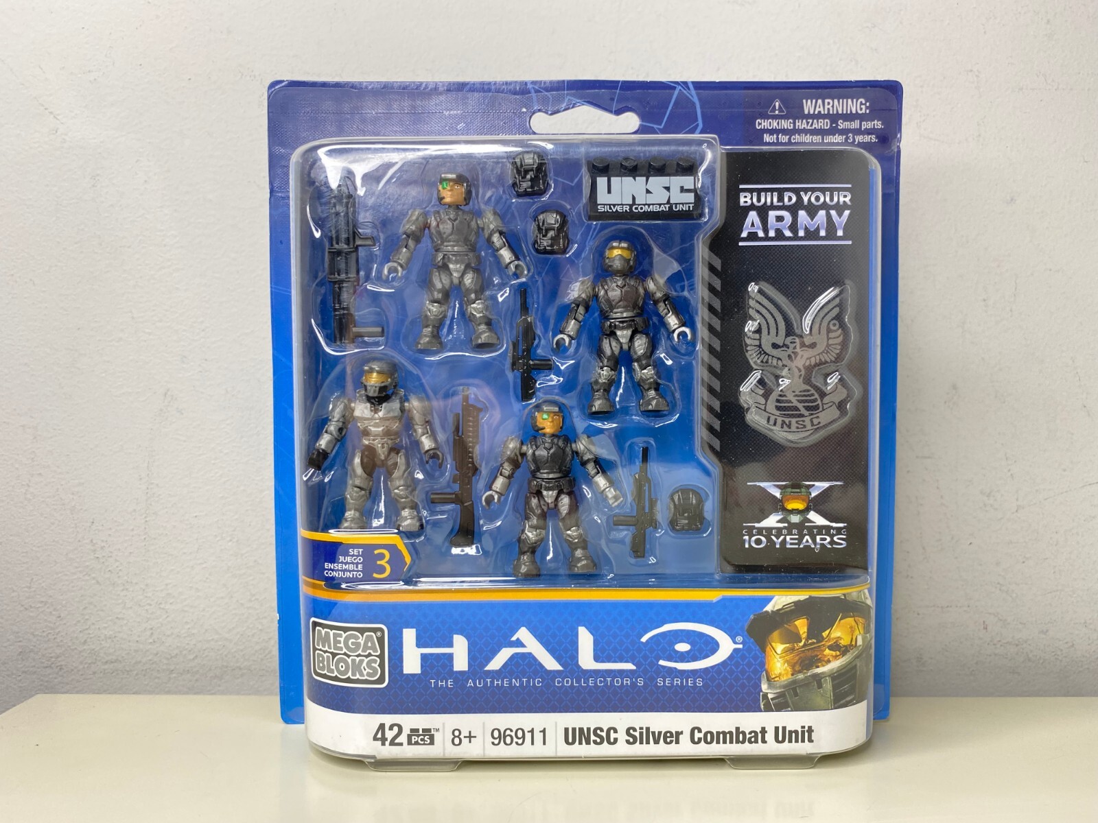 Mega Bloks Halo UNSC SILVER COMBAT UNIT 96911 Brand New Set | eBay