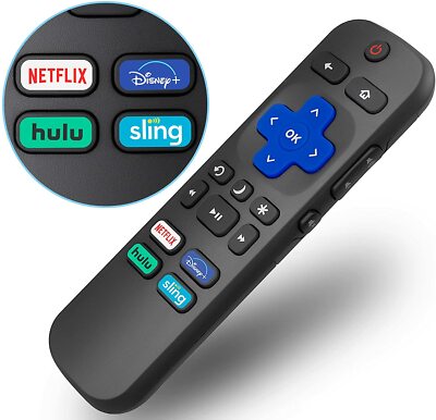 Replaced Westinghouse Roku TV Remote Control Netflix/Disney Plus/Hulu ...