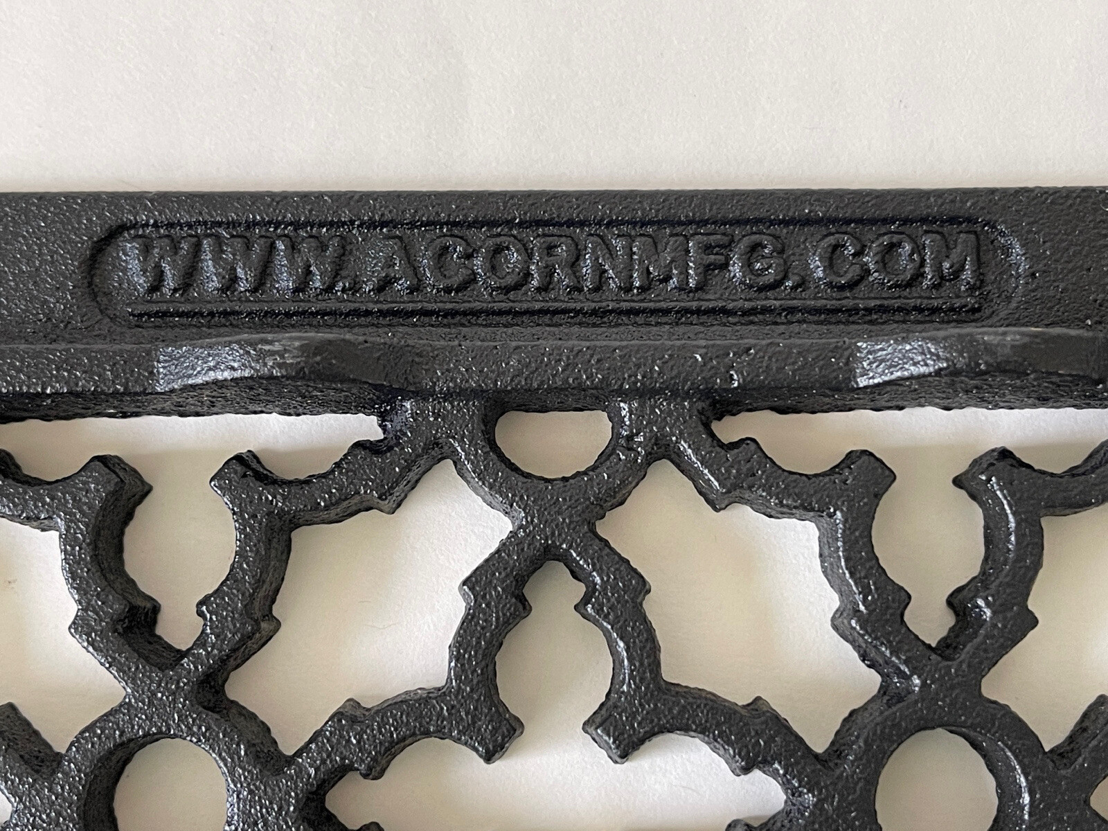 Register Grate Grille 10" x 4" NEW Cast Iron Air Forged Black Acorn ...