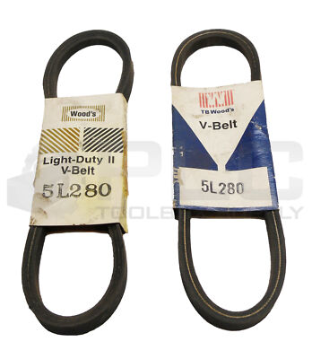 LOT OF 2 NEW WOODS 5L280 LIGHT DUTY II V-BELT 5/8" | eBay