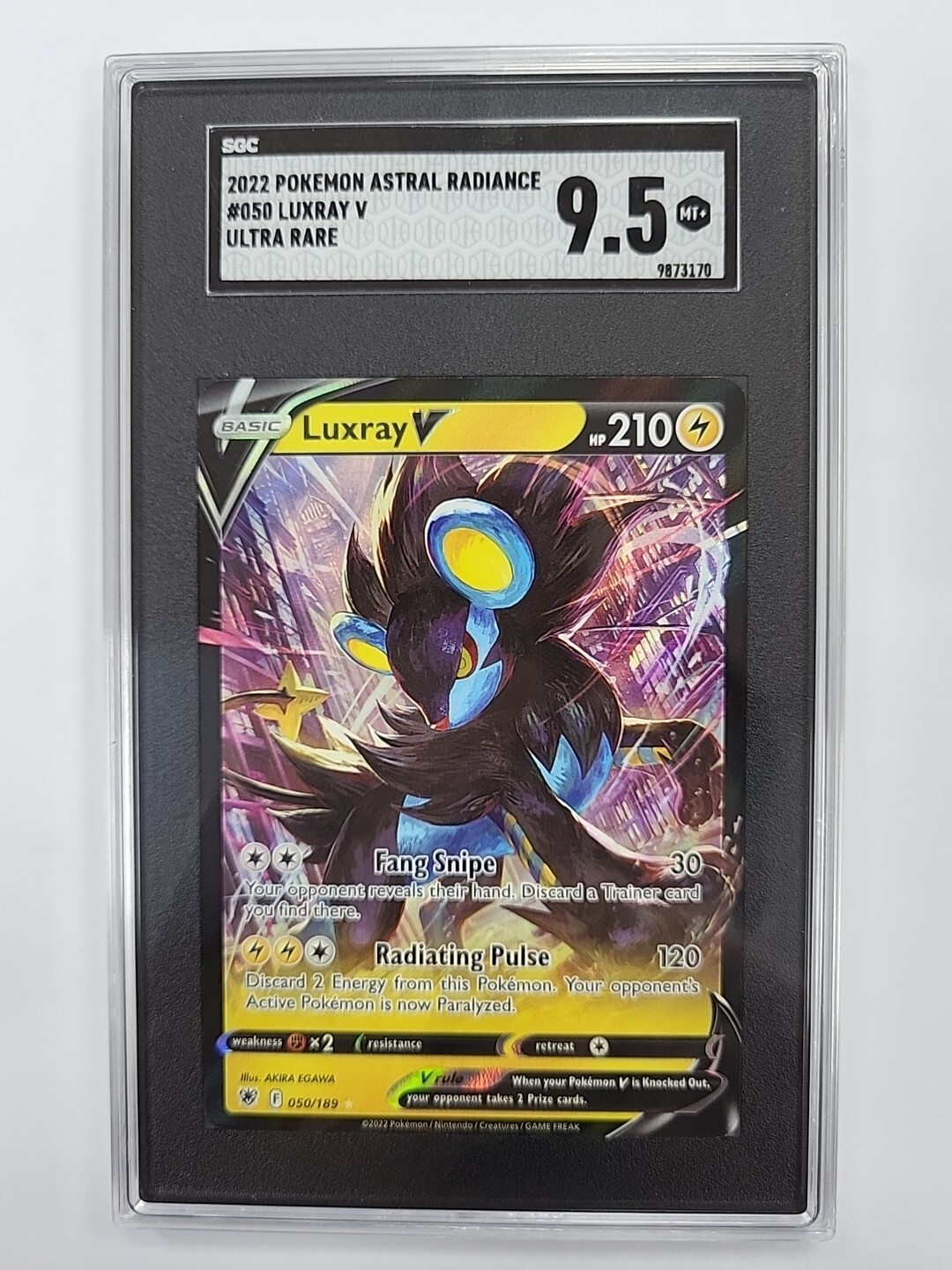 Pokemon TCG SGC Mint+ 9.5 Luxray V 050/189 Astral Radiance US SELLER | eBay