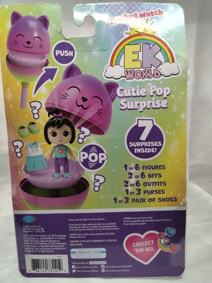 EK World Emma Kate Cutie Pop Surprise Ryan's World Sisters Figures ...