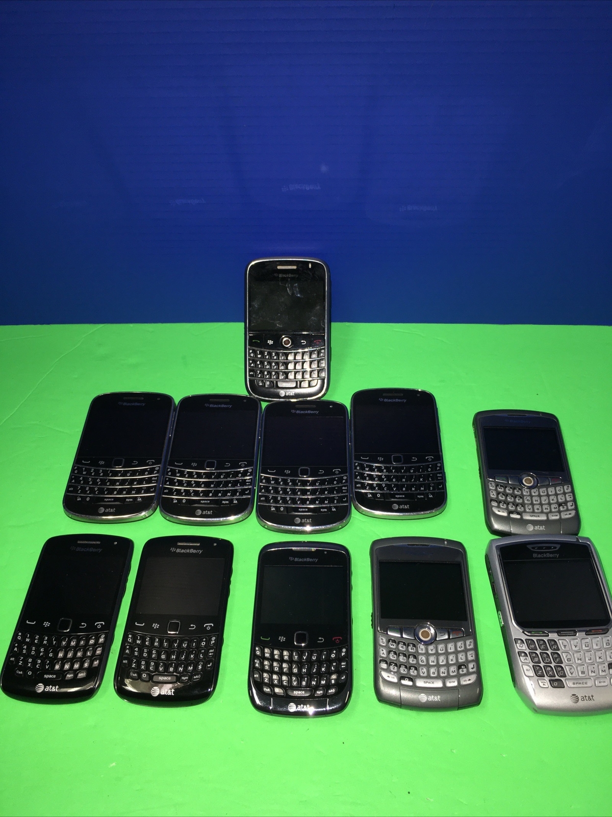 Lot of 11 Mixed ... Assorted Blackberry Smartphones....As Is 2 Have No ...