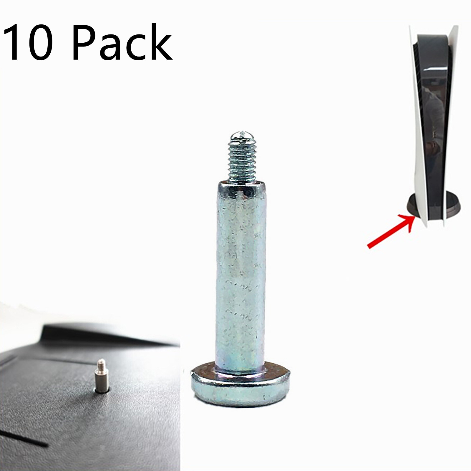 10pcs Host Base Screws Vertical Stand Bottom Fixing Screw For PS5 Game ...