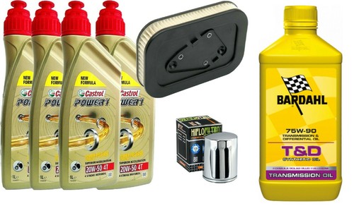 KIT/TAGLIANDO HARLEY DAVIDSON XL 883 04/08 CASTROL 20W50 FILTRO OLIO ...
