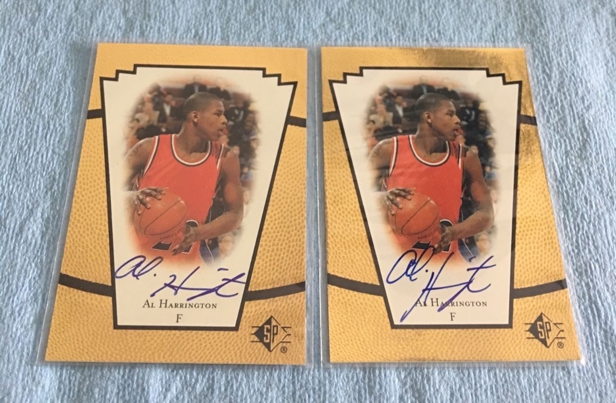 (2) AL HARRINGTON AUTO RC 1998 Upperdeck SP ROOKIE SIGNED AUTOGRAPH ...