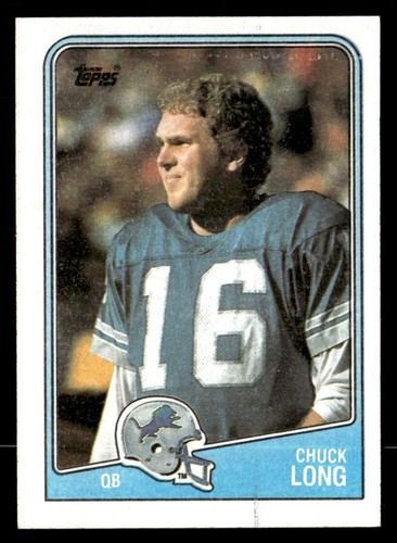 Chuck Long 1988 Topps Card #373 Detroit Lions | eBay