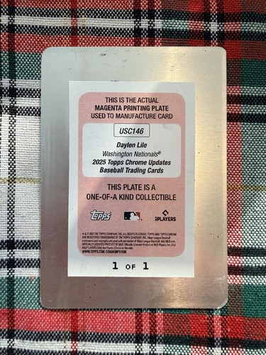 2025 Topps Chrome Update DAYLEN LILE MAGENTA Printing Plate! 1 Of 1🔥 ...