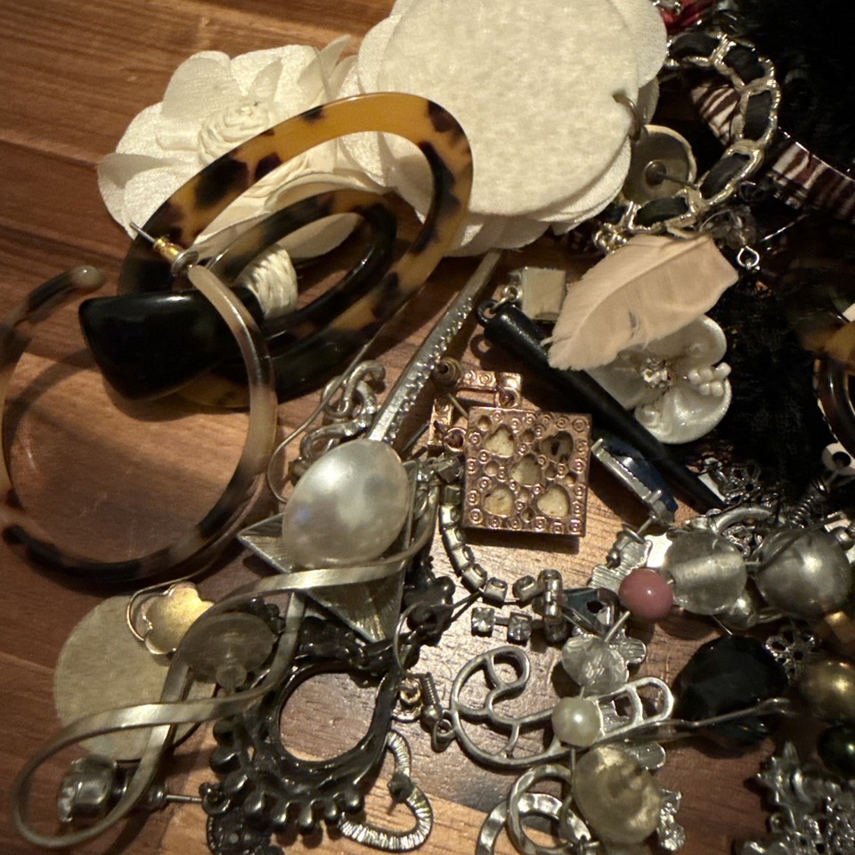 Job Lot Vintage & Modern Earrings. Hoops, Studs, Statement Etc Unsorted ...