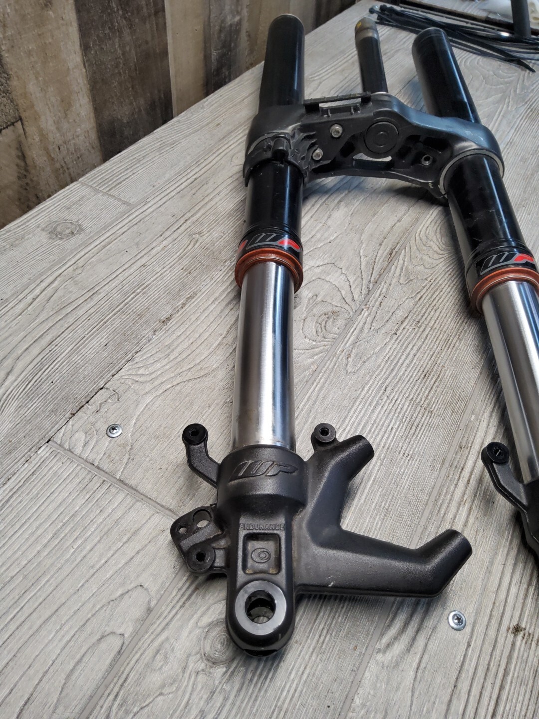 2020 20 17-20 KTM 390 Duke Front End Forks Tubes Left Right Suspension ...