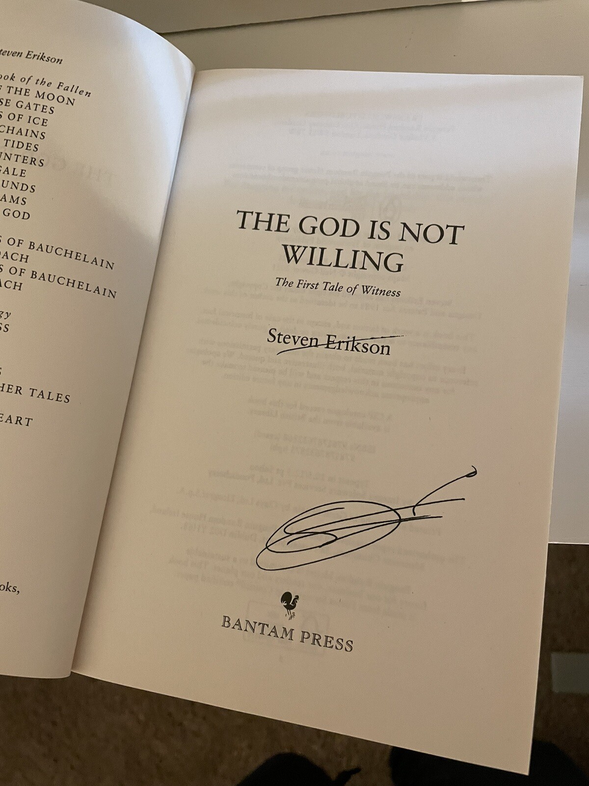 God Is Not Willing The Toblakai Trilogy 1 by Steven Erikson (english ...