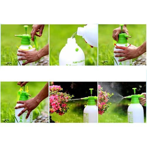 Garden Sprayer Pressure Hand Pump Action with Adjustable Nozzle Weed ...